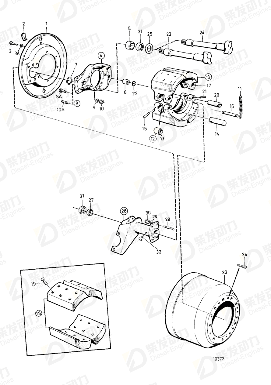 Volvo 1606681 Bushing 1606681 Rear Axle spare parts-Generator engine ...
