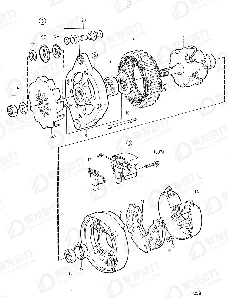 Volvo 840621 Fan 840621 Electrical System spare parts-Generator engine ...