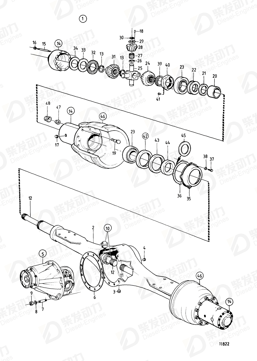 Volvo 4717356 Wear ring 4717356 Rear Axle spare parts-Generator engine ...