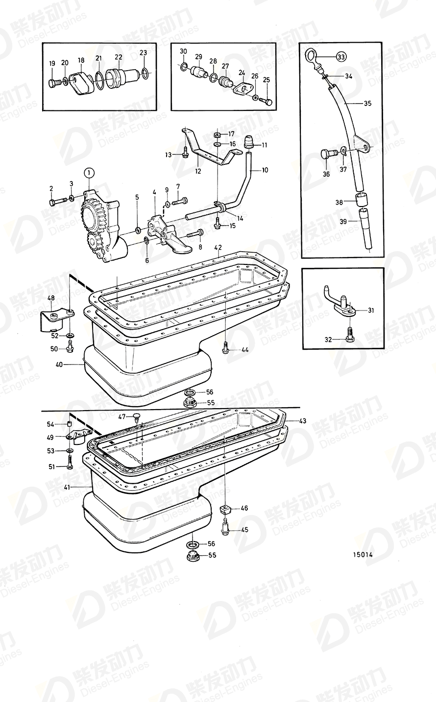 Volvo 479060 Oil sump, low noise 479060 Lubricating System spare parts ...