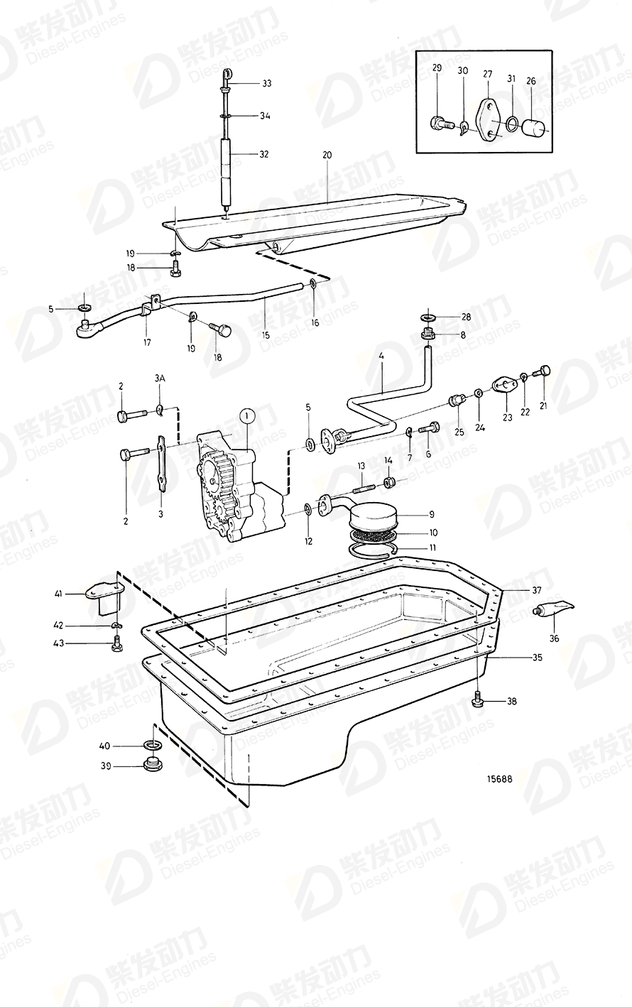 Volvo 821655 Cap 821655 Engine spare parts-Generator engine parts Mall