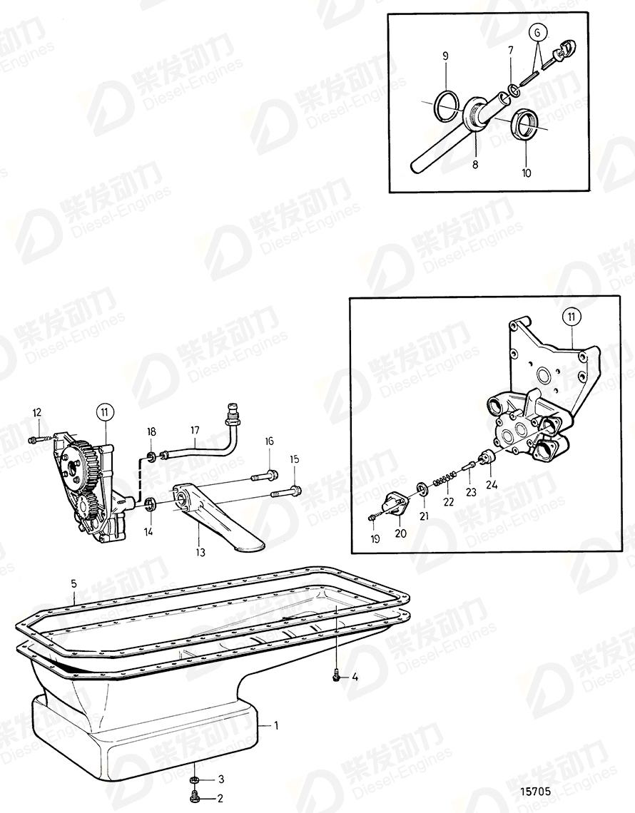 Volvo 949175 Magnetic plug 949175 Engine spare parts-Generator engine ...