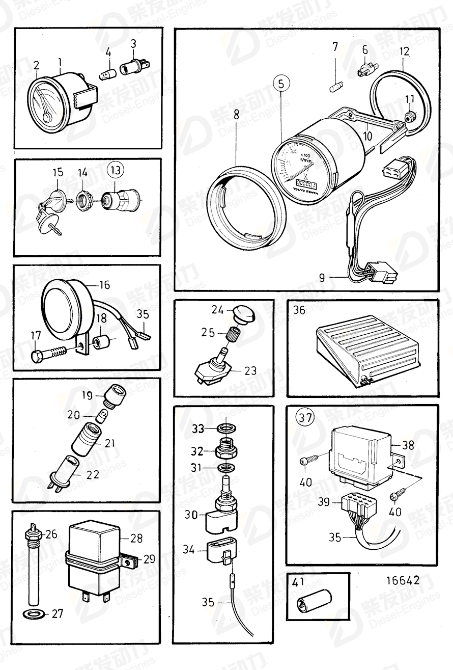 Volvo 3587072 Starter switch 3587072 Electrical System spare parts ...