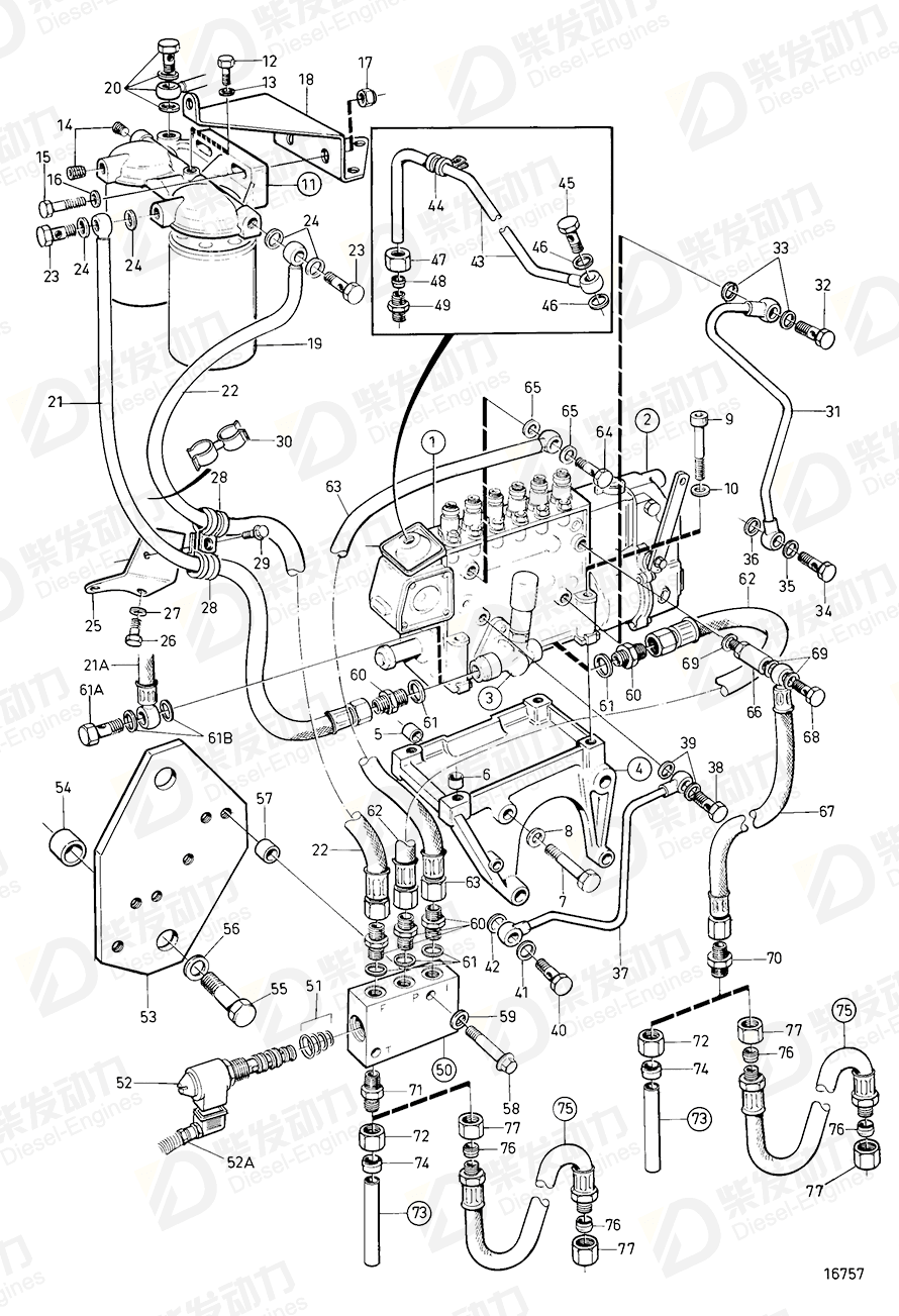 Volvo 3803736 Injection pump 3803736 Fuel System spare parts-Generator ...