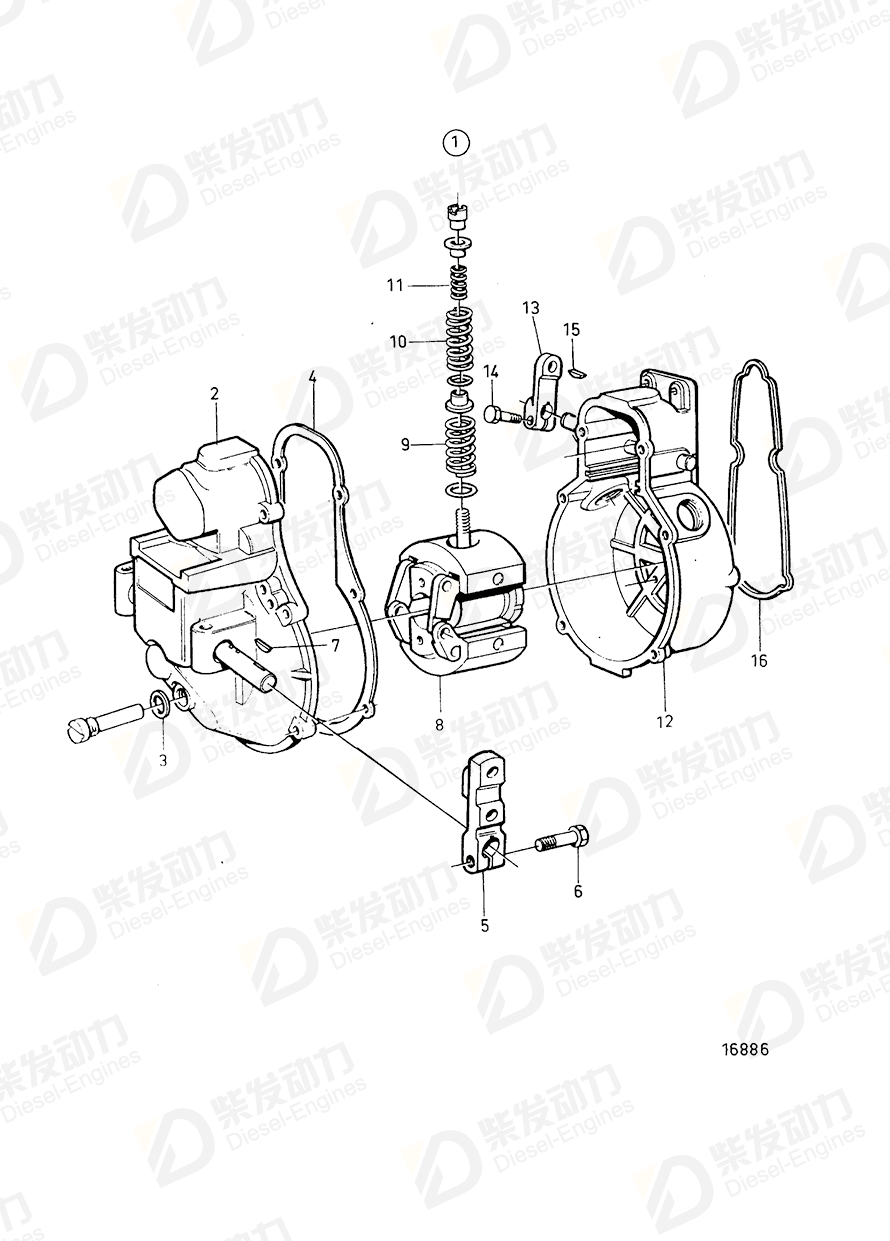 Volvo 77582 Key 77582 Fuel System spare parts-Generator engine parts Mall
