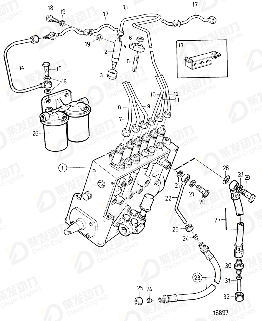 Volvo 865562 Injector 865562 Fuel System spare parts-Generator engine ...