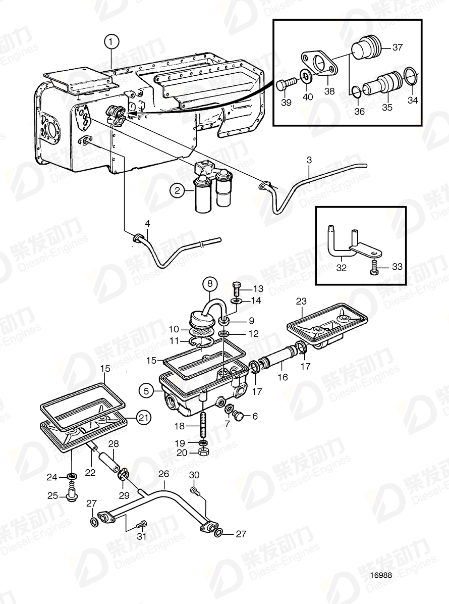 Volvo 946173 Flange screw 946173 Engine spare parts-Generator engine ...
