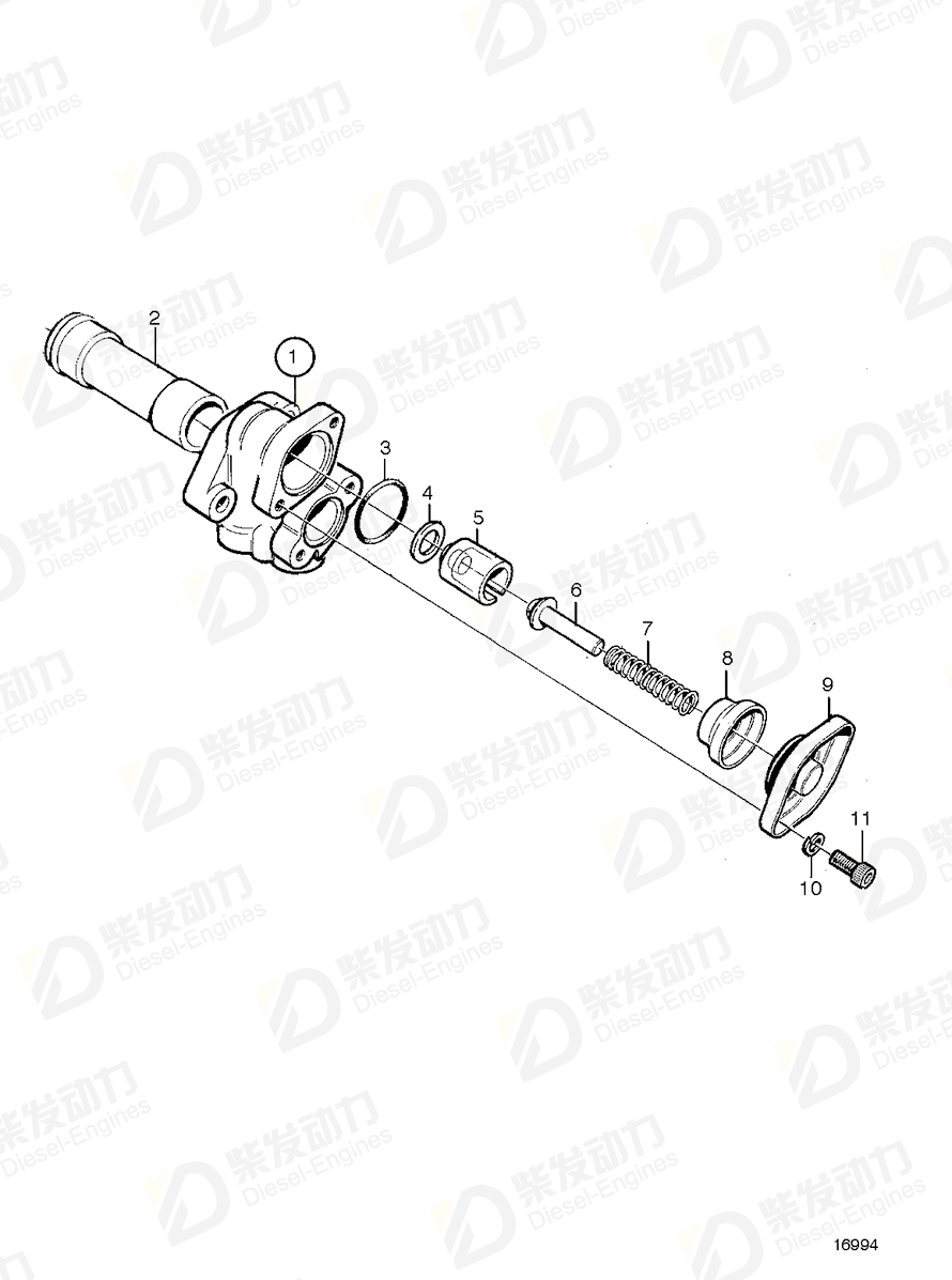 Volvo 469864 Relief valve 469864 Lubricating System spare parts ...