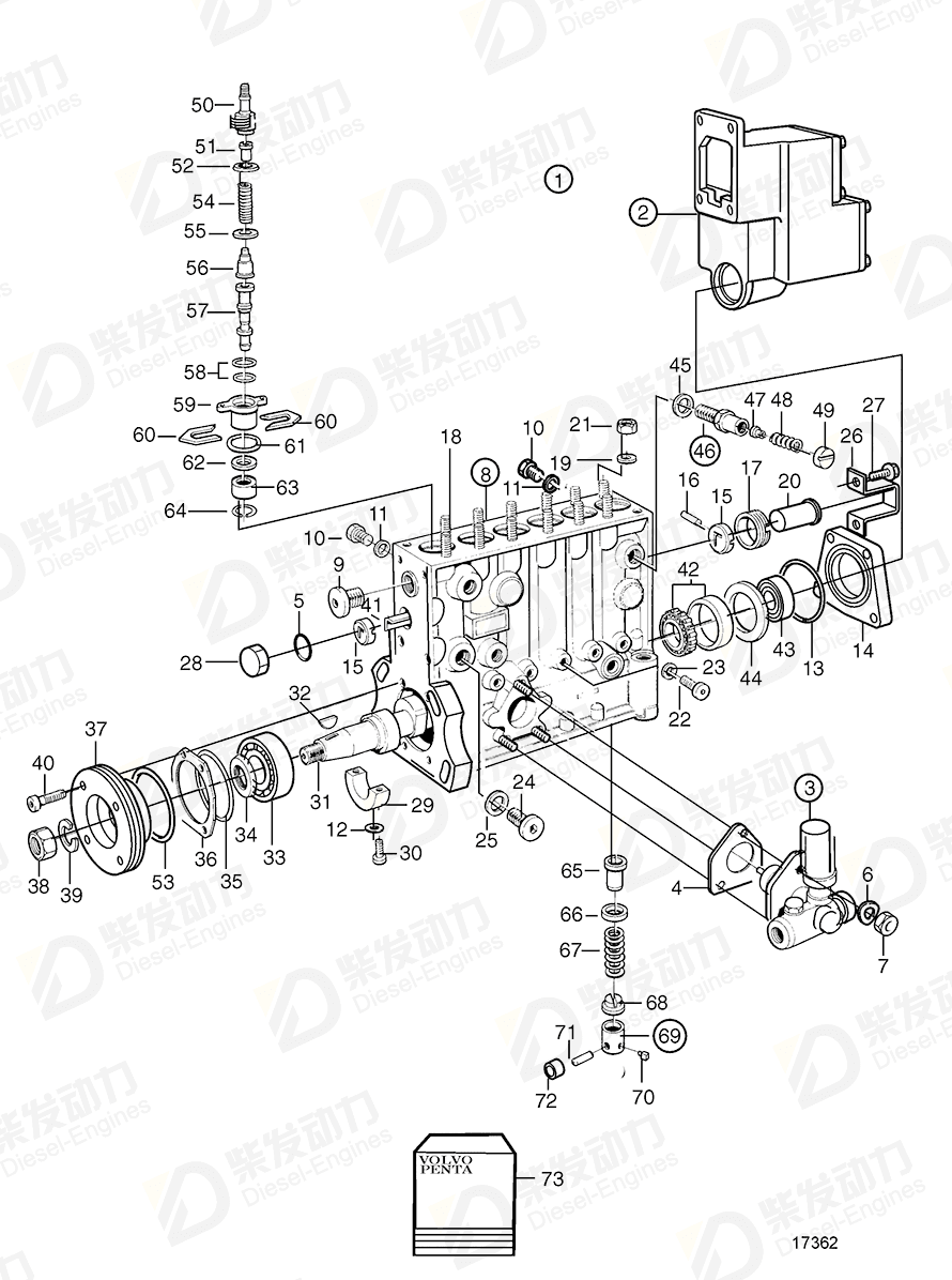 Volvo 3803746 Injection pump 3803746 Fuel System spare parts-Generator ...