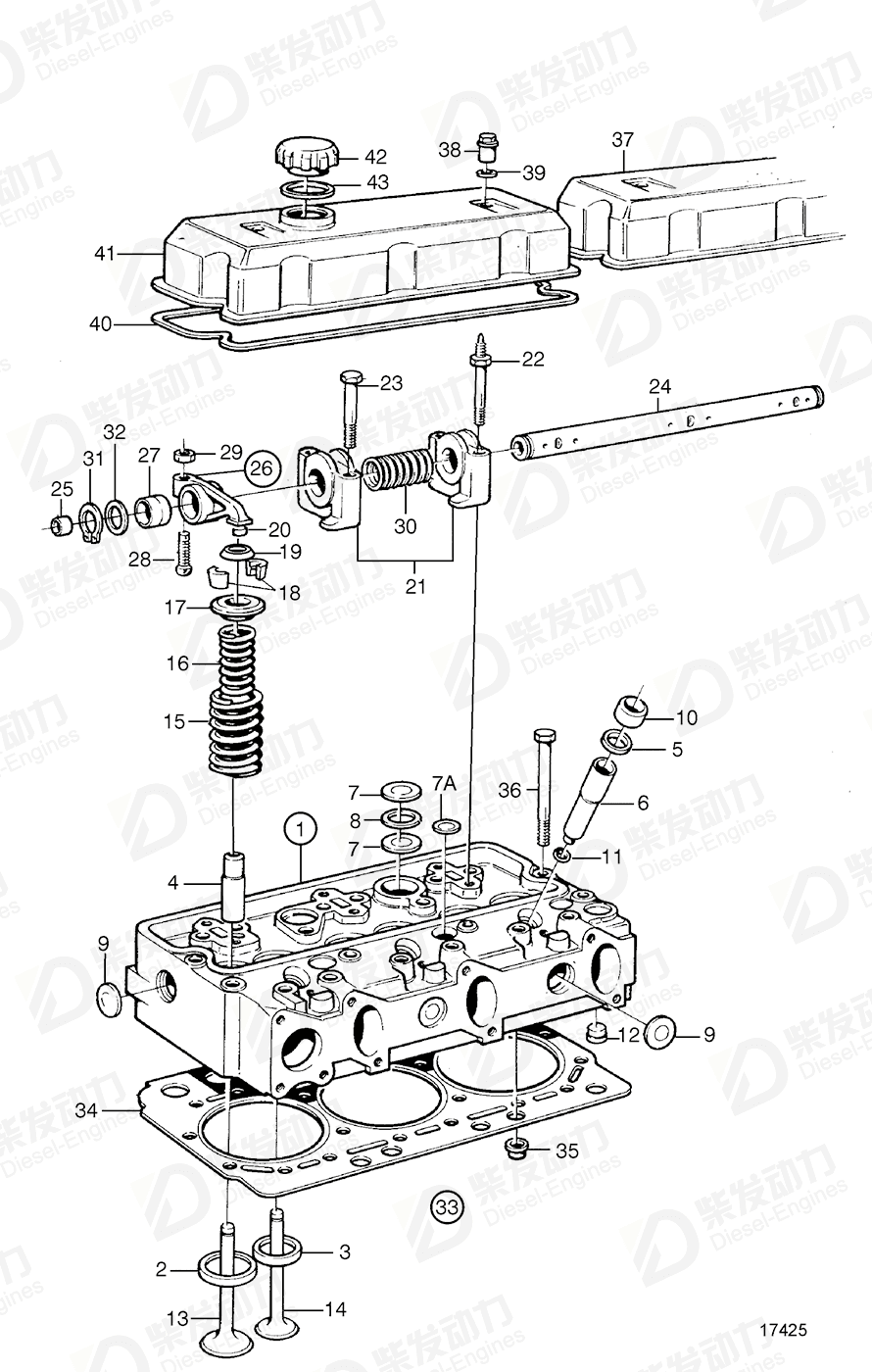 Volvo 3825908 Inlet valve 3825908 Engine spare parts-Generator engine ...