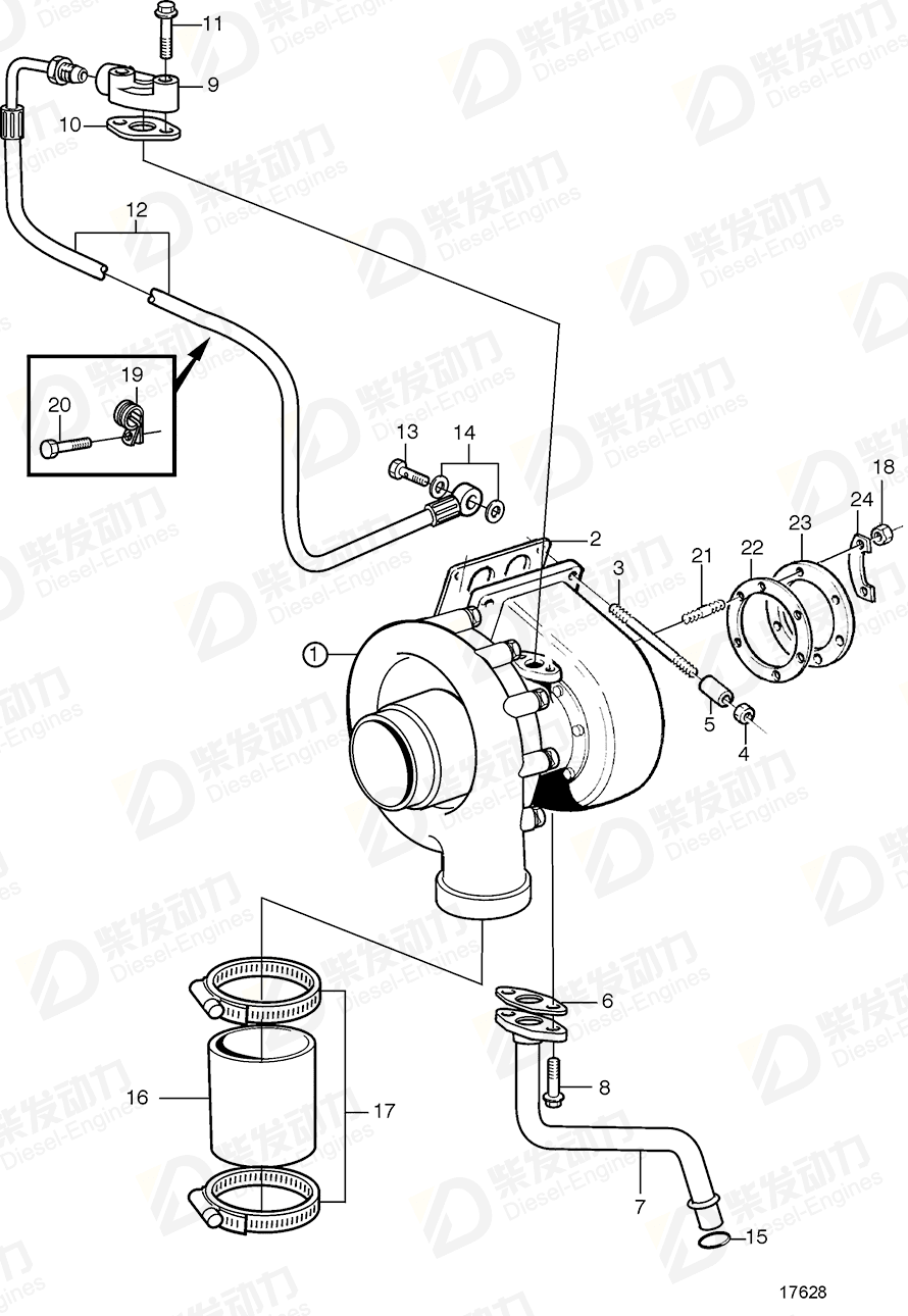 Volvo 963699 Hex. socket screw 963699 Intake and Exhaust System spare ...