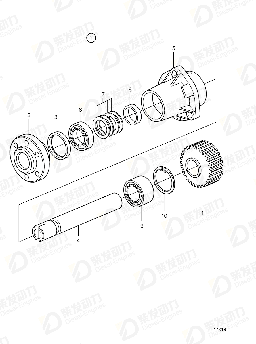 Volvo 471499 Ball bearing 471499 Engine spare parts-Generator engine ...