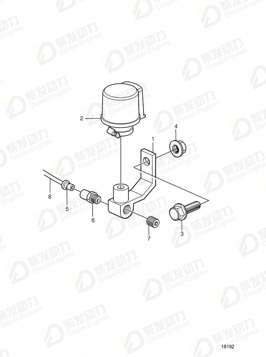 Volvo 976445 Nipple 976445 Fuel System spare parts-Generator engine ...