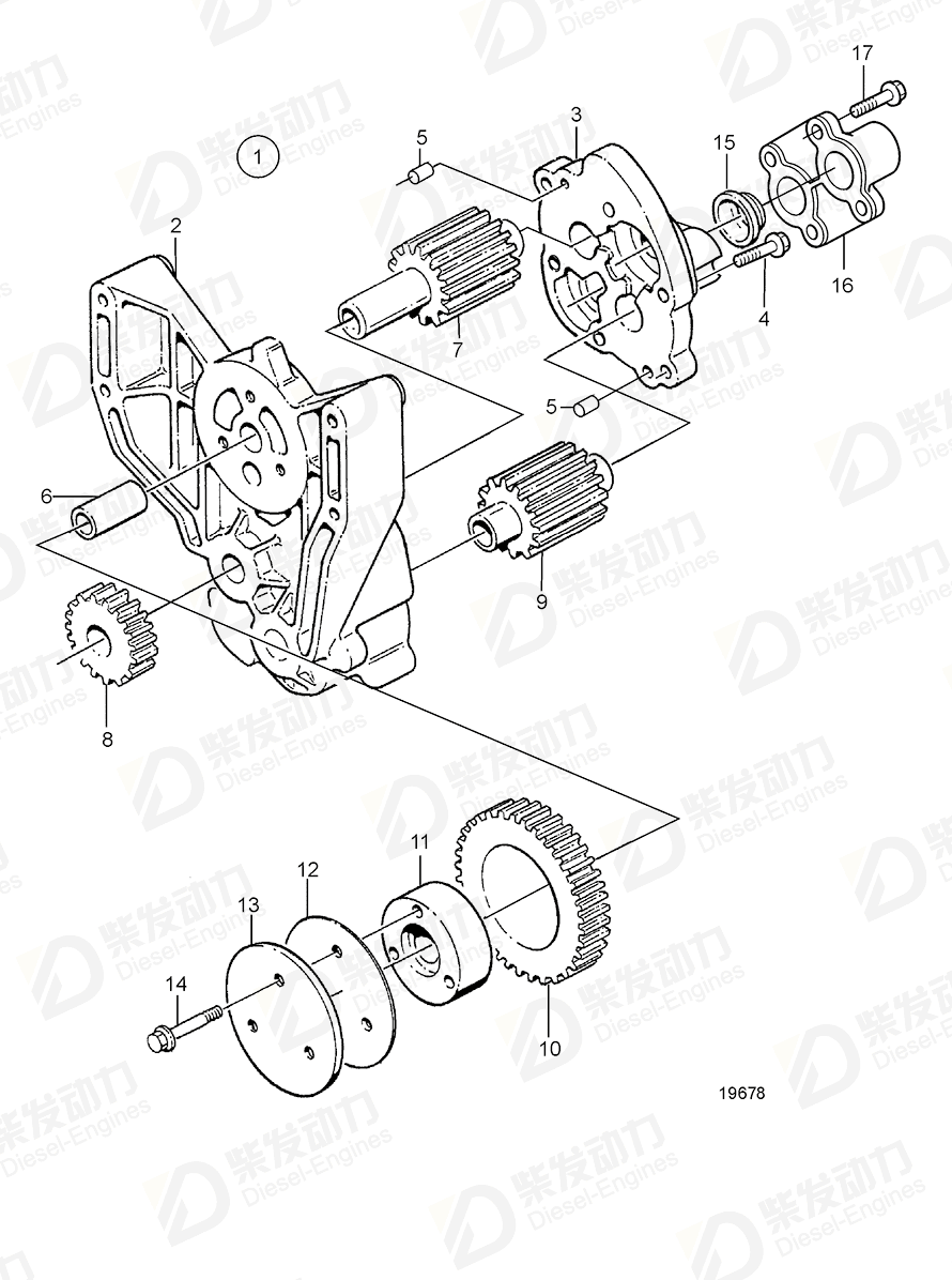 Volvo 8170261 Oil pump 8170261 Lubricating System spare parts-Generator ...