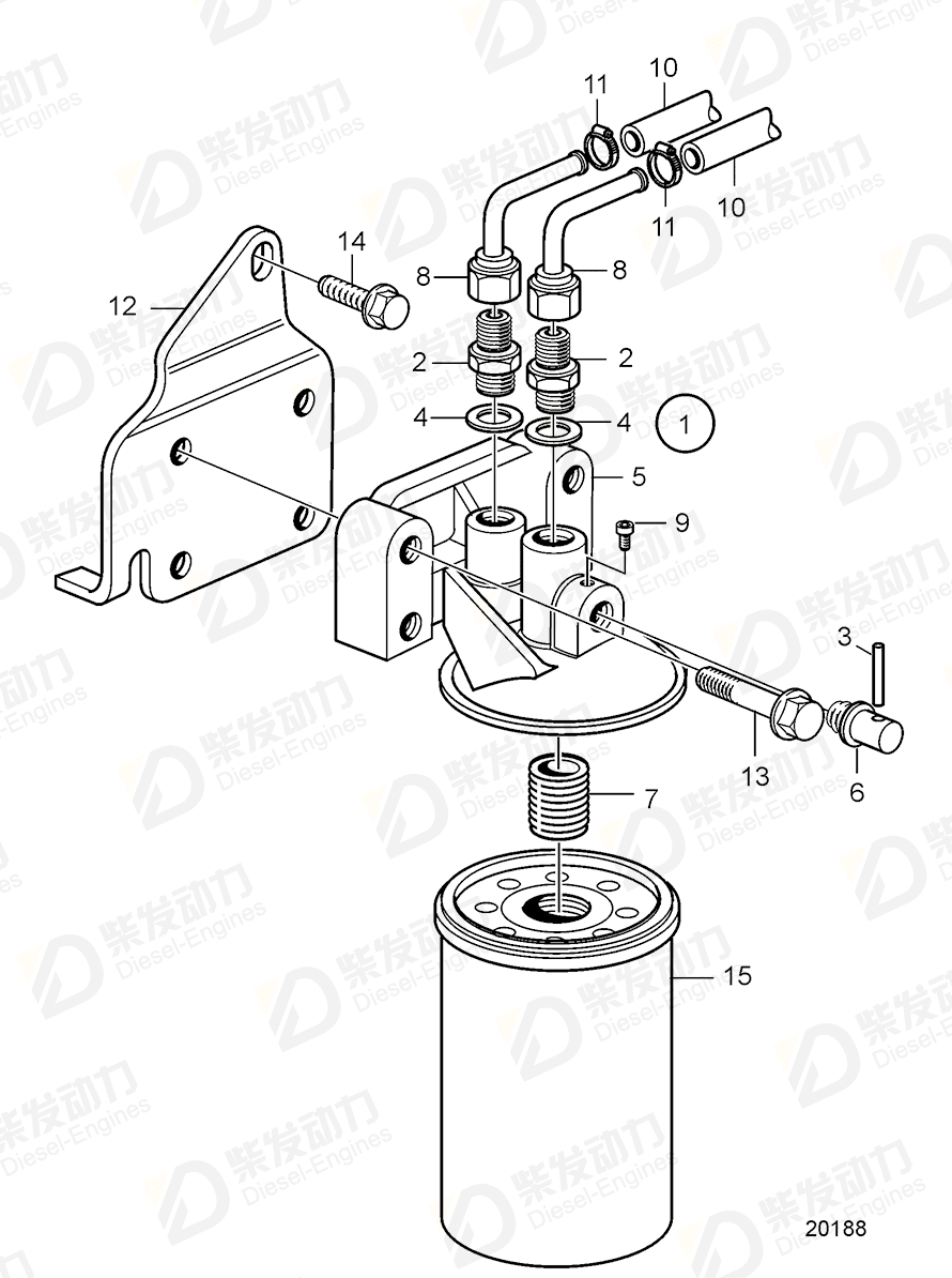 Volvo 3837448 Bracket 3837448 Cooling System spare parts-Generator ...