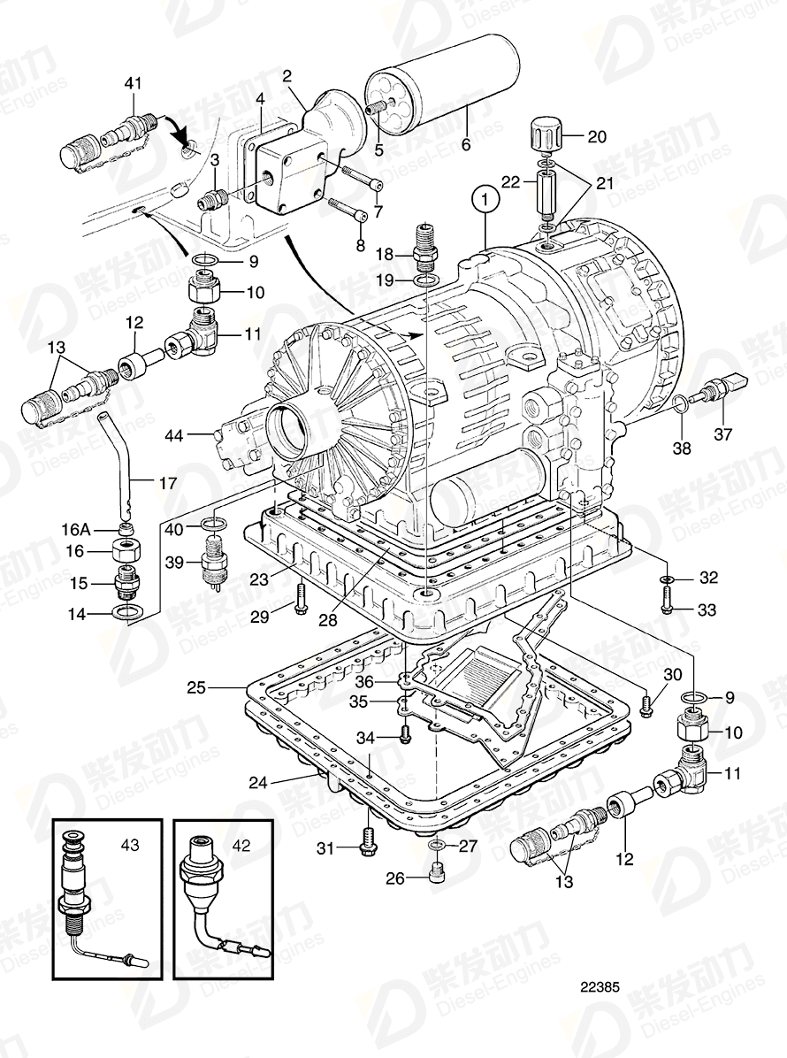 Volvo 3827925 Strainer 3827925 Transmissions spare parts-Generator ...