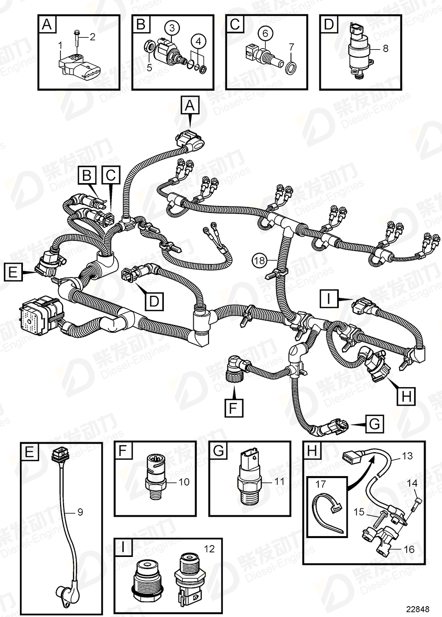 Volvo 20795296 Solenoid valve 20795296 Engine spare parts-Generator ...