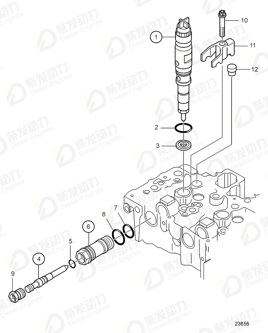 Volvo 20795947 Adapter 20795947 Fuel System spare parts-Generator ...