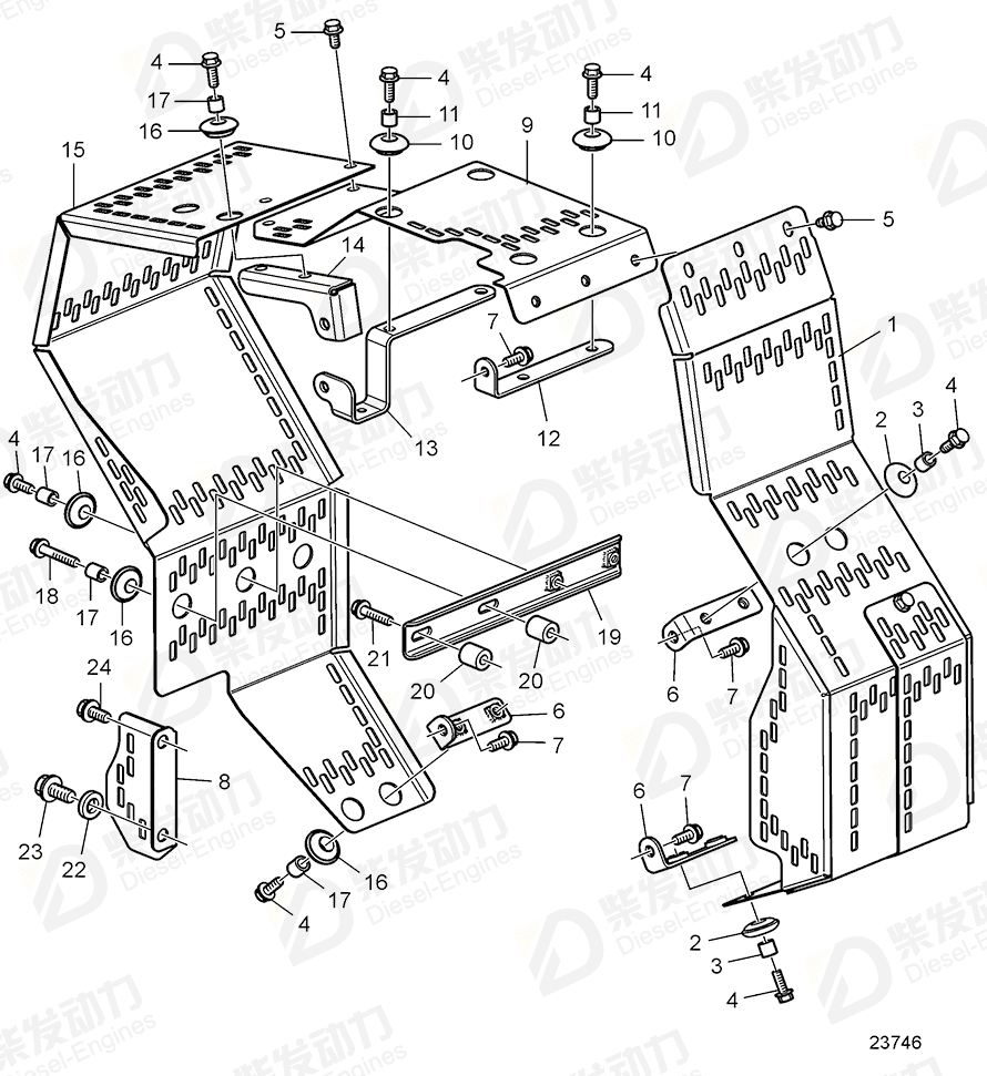 Volvo 3883529 Bracket 3883529 Cooling System spare parts-Generator ...