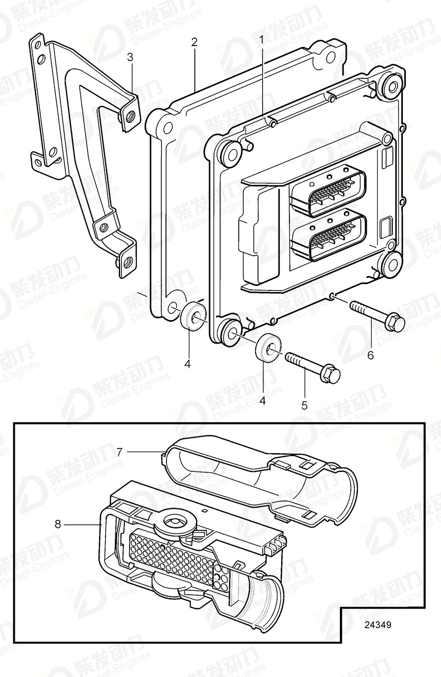 Volvo 20861089 Bracket 20861089 Electrical System spare parts-Generator ...