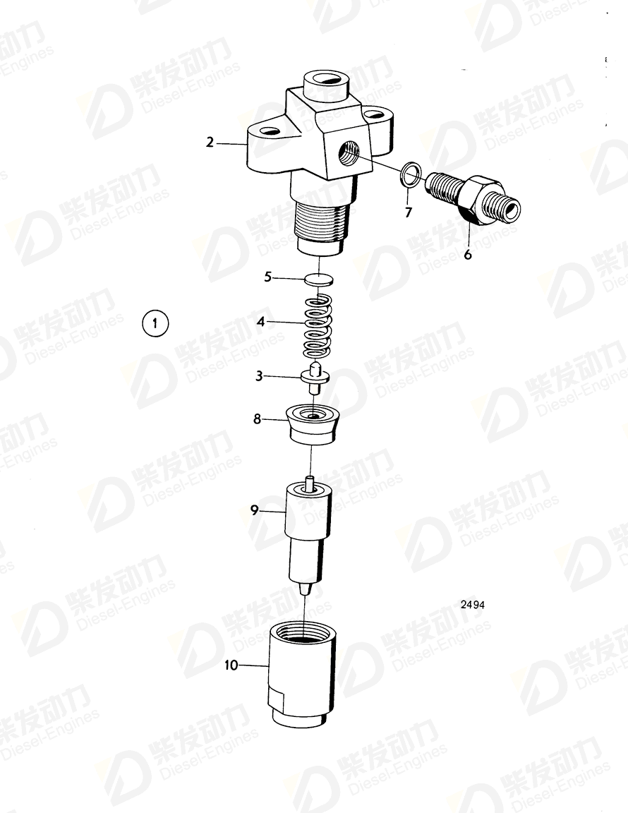 Volvo 3803248 Injector 3803248 Fuel System spare parts-Generator engine ...