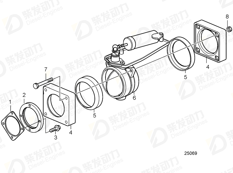Volvo 21480060 Nut retainer 21480060 Intake and Exhaust System spare ...