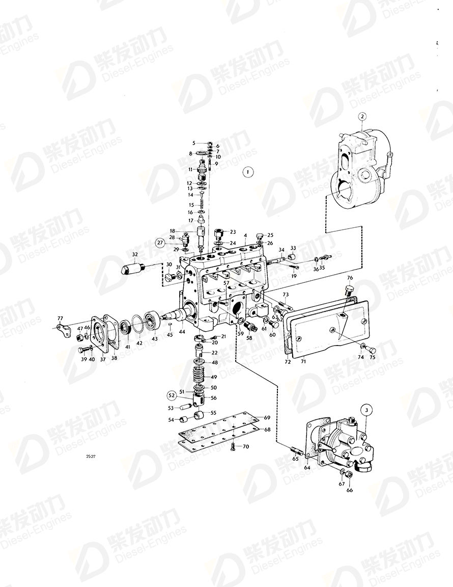 Volvo 242033 Camshaft 242033 Fuel System spare parts-Generator engine ...