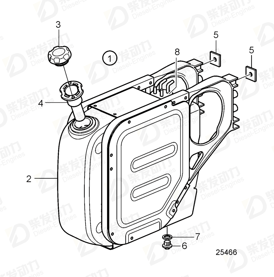 Volvo 21215923 Adblue tank 21215923 Intake and Exhaust System spare ...