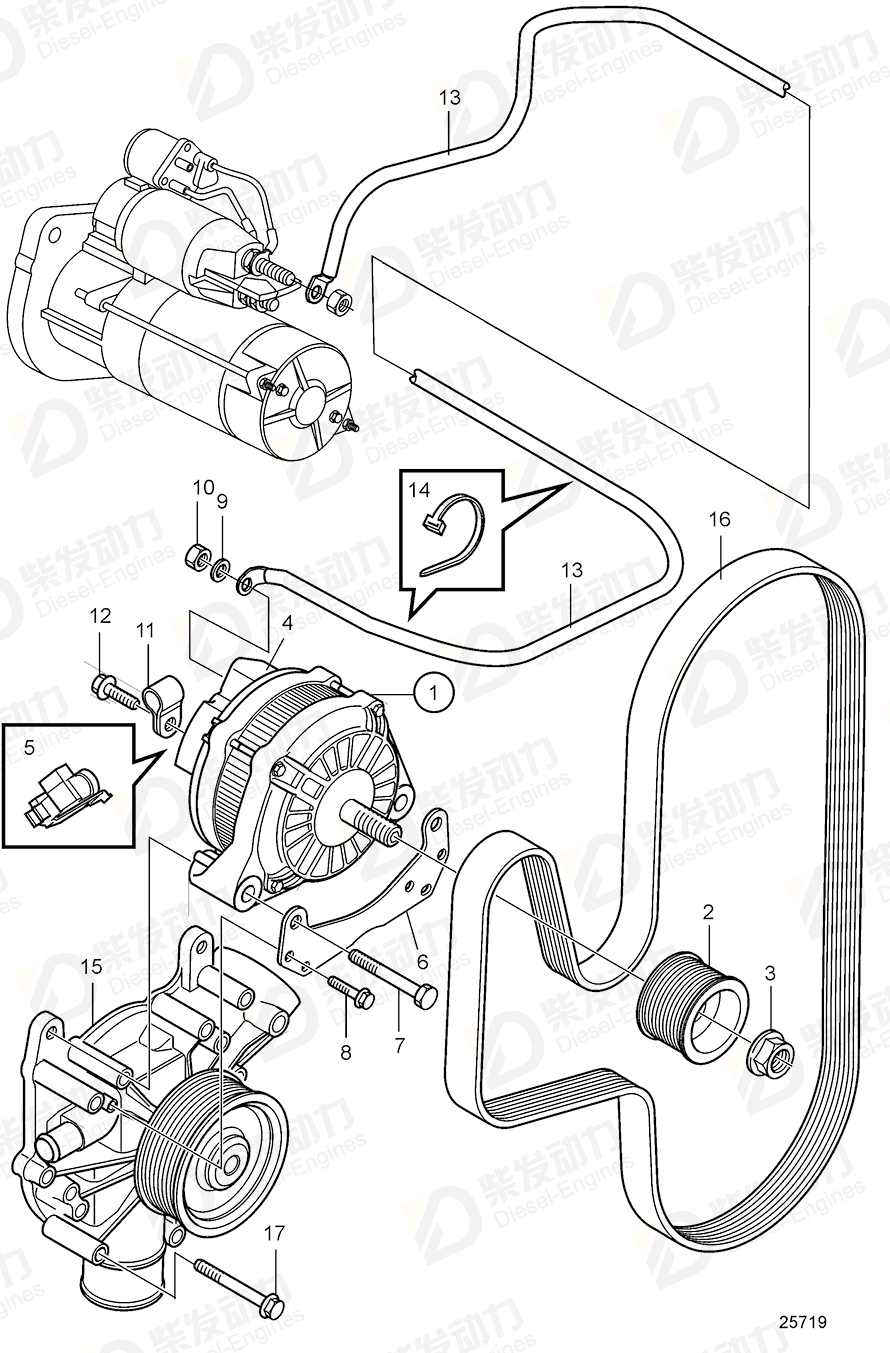Volvo 21289223 Alternator 21289223 Electrical System spare parts ...