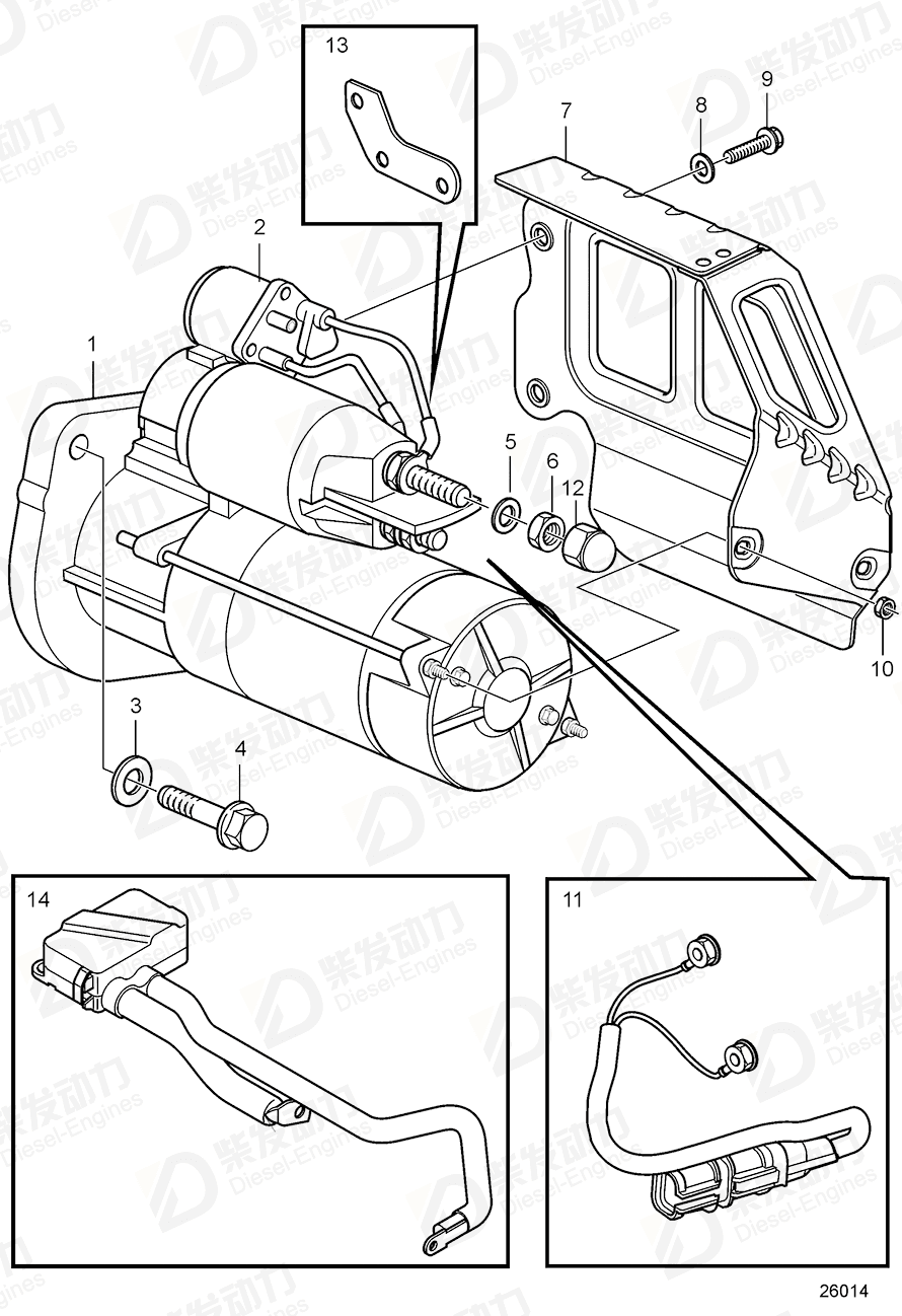 Volvo 21088545 Cap 21088545 Electrical System spare parts-Generator ...