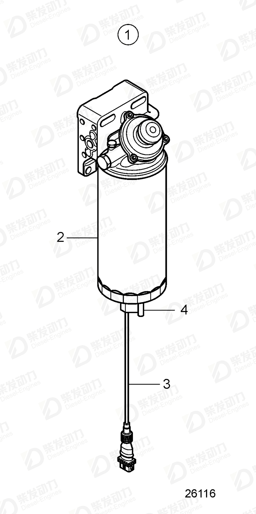 Volvo 22805135 Fuel filter 22805135 Fuel System spare parts-Generator ...