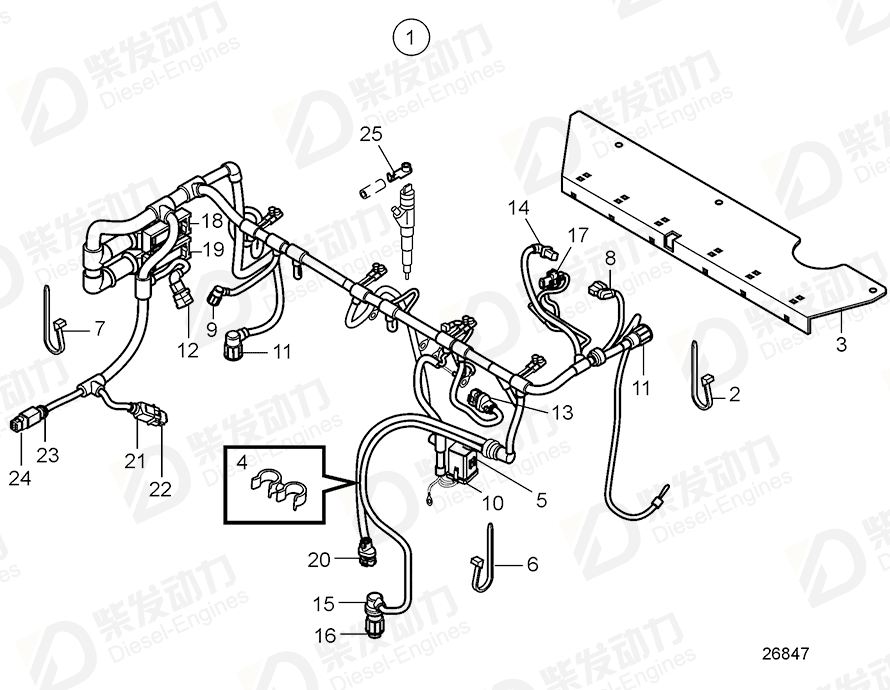 Volvo 22872257 Wiring harness 22872257 Electrical System spare parts ...