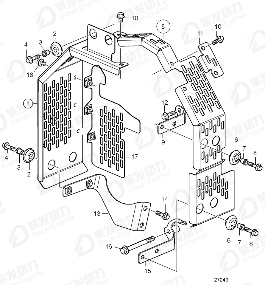 Volvo 21637666 Bracket 21637666 Cooling System spare parts-Generator ...