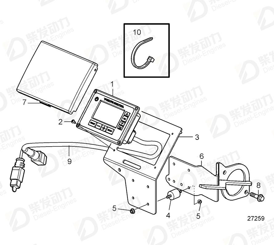 Volvo 21637990 Bracket 21637990 Electrical System spare parts-Generator ...