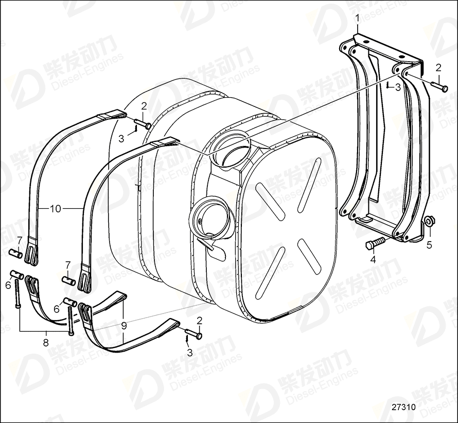 Volvo 1076336 Hex. socket screw 1076336 Intake and Exhaust System spare ...