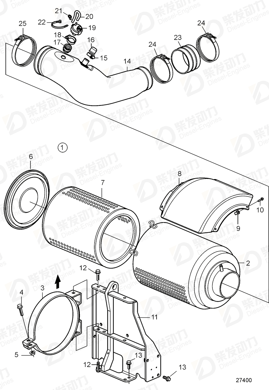 Volvo 21395717 Bracket 21395717 Intake and Exhaust System spare parts ...