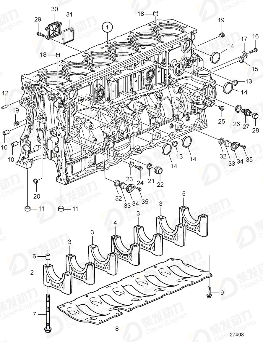 Volvo 21344781 Flange screw 21344781 Engine spare parts-Generator ...