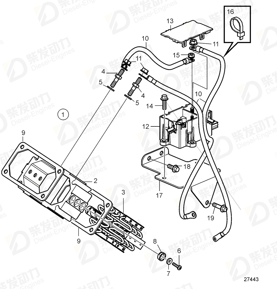 Volvo 192288 Washer 192288 Engine spare parts-Generator engine parts Mall