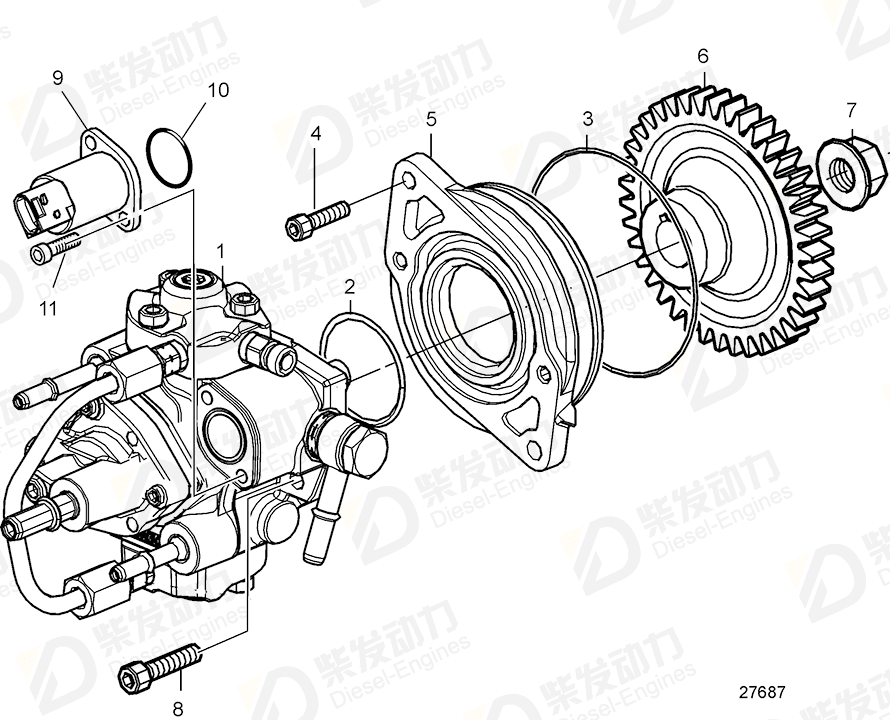 Volvo 22224040 Control valve kit 22224040 Fuel System spare parts ...