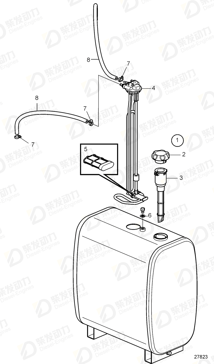 Volvo 22663471 Tank 22663471 Intake and Exhaust System spare parts ...