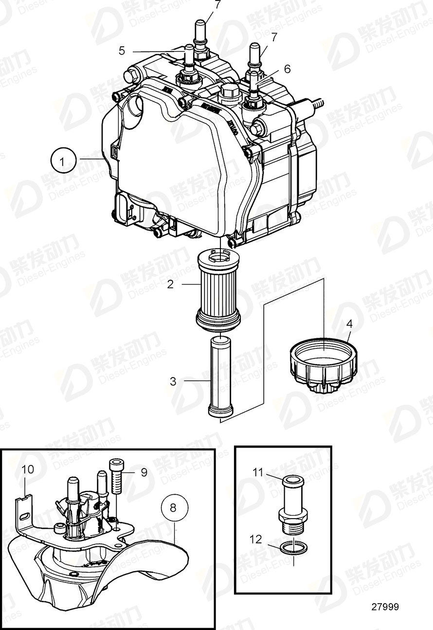 Volvo 947502 Hose nipple 947502 Fuel System spare parts-Generator ...