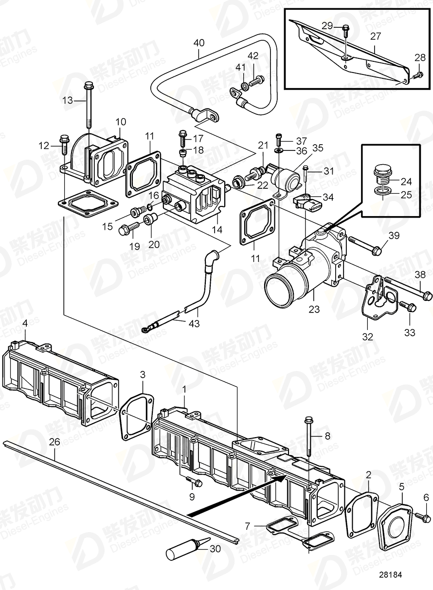 Volvo 60110707 Flange screw 60110707 Intake and Exhaust System spare ...