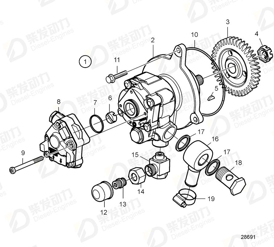 Volvo 8148198 Gear 8148198 Engine spare parts-Generator engine parts Mall