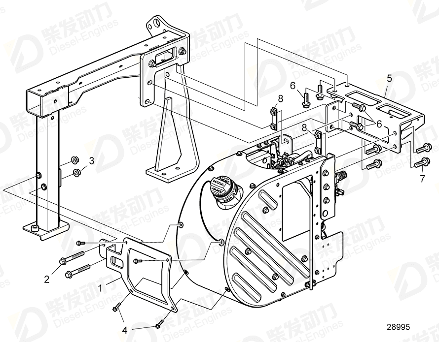 Volvo 984864 Flange screw 984864 Intake and Exhaust System spare parts ...