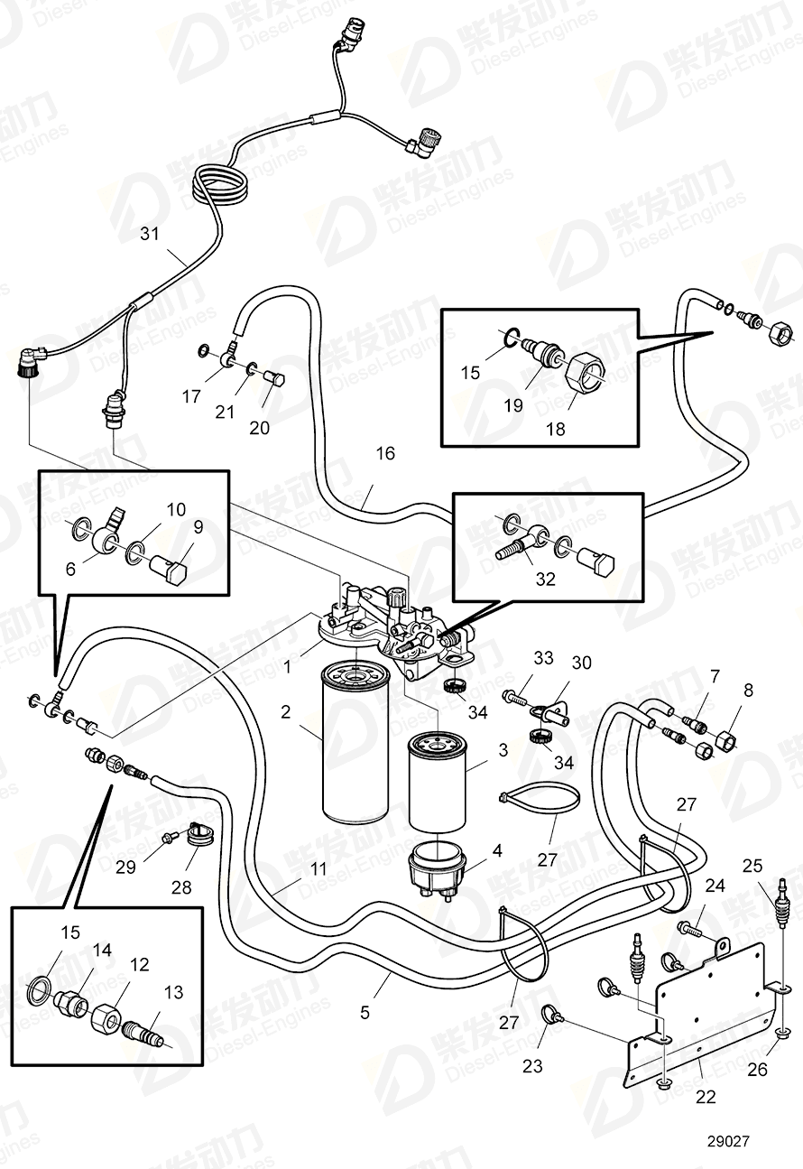 Volvo 22859766 Flange screw 22859766 Engine spare parts-Generator ...