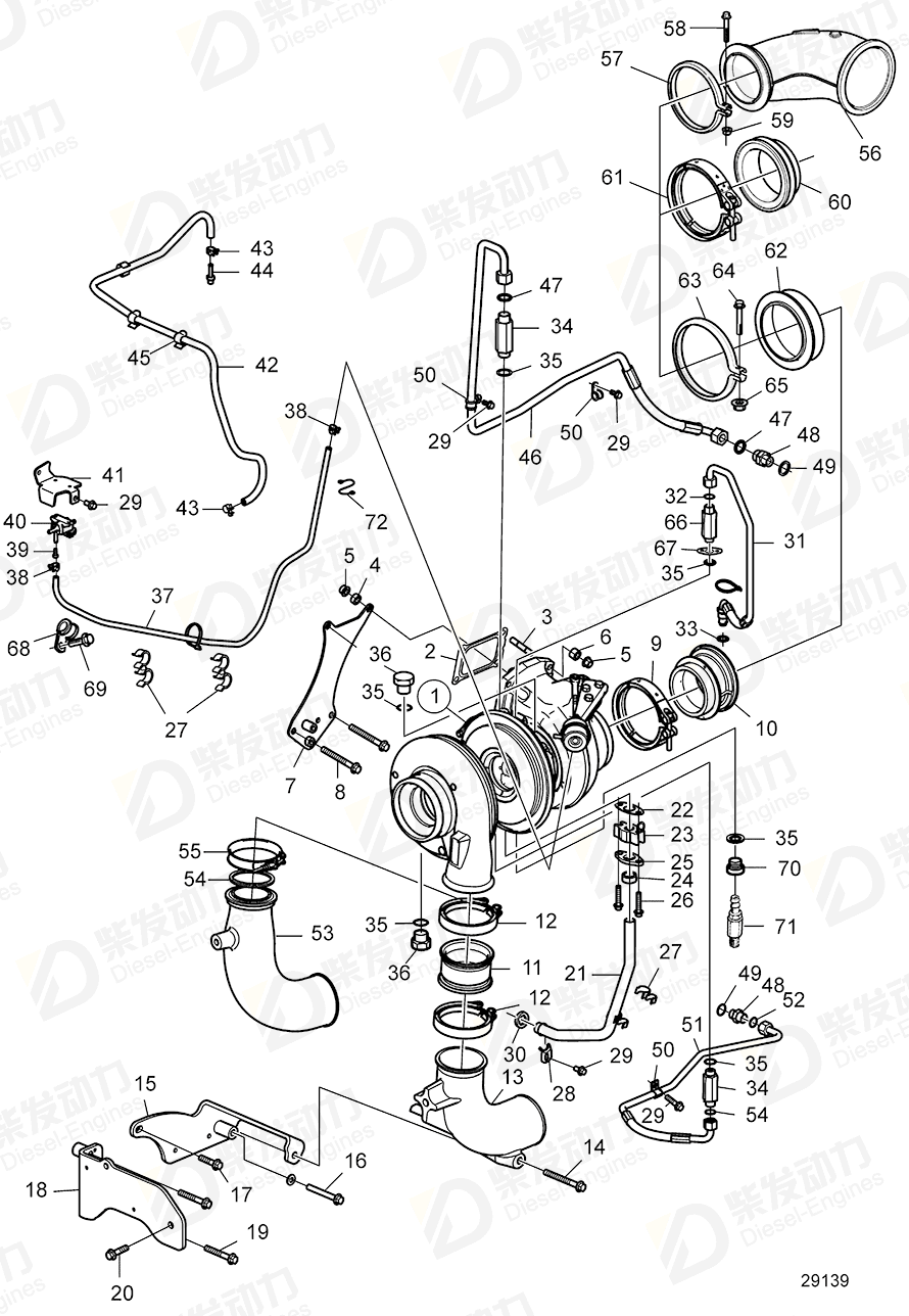 Volvo 22283878 Turbocharger 22283878 Intake and Exhaust System spare ...