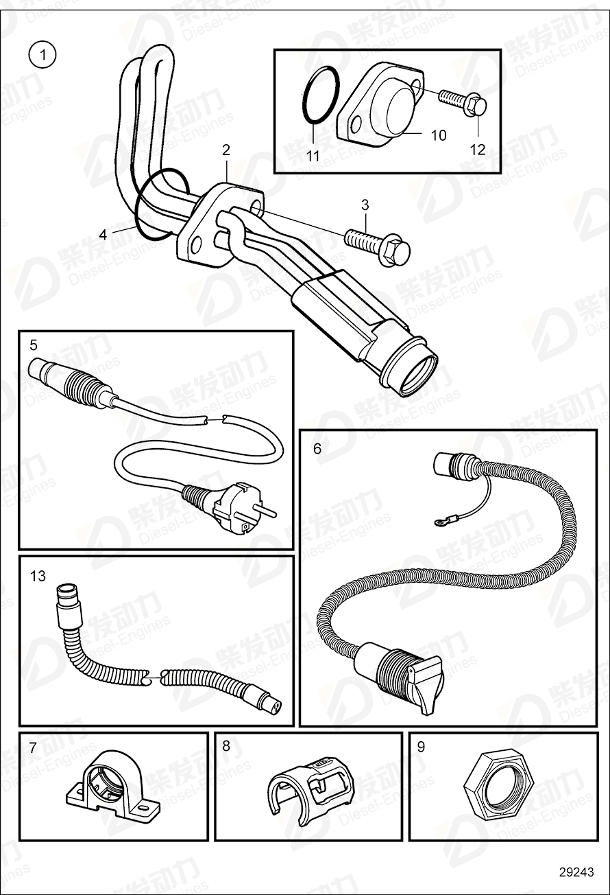 Volvo 975664 O-ring 975664 Lubricating System spare parts-Generator ...