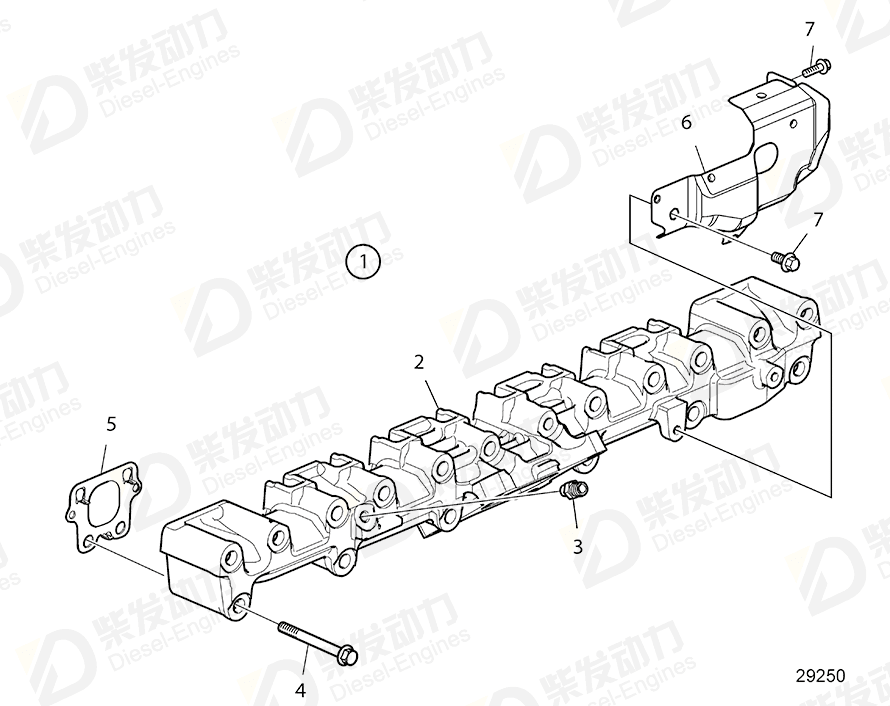 Volvo 22338887 Exhaust manifold 22338887 Intake and Exhaust System ...