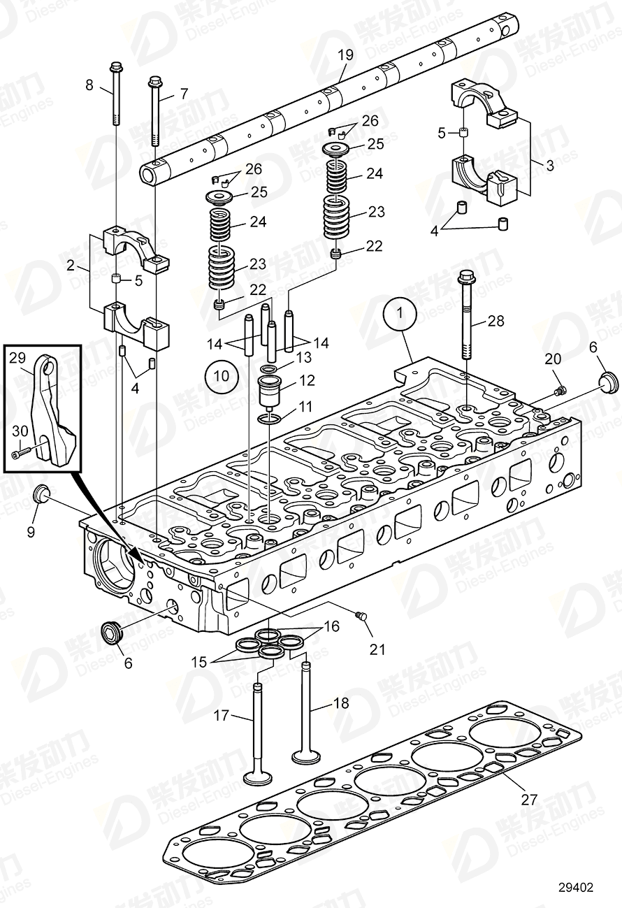Volvo 20459643 Valve seat, intake 20459643 Engine spare parts-Generator ...