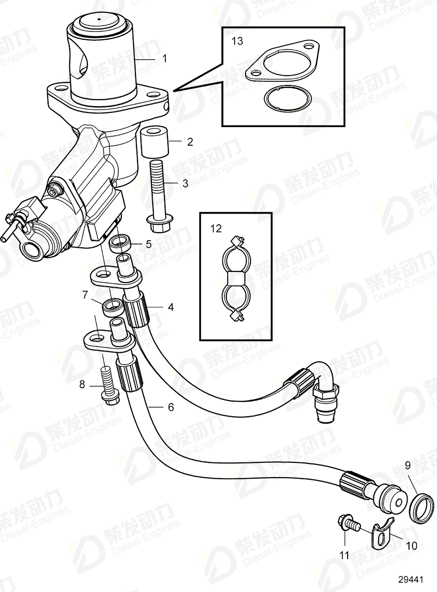 Volvo 22301902 Egr valve 22301902 Intake and Exhaust System spare parts ...